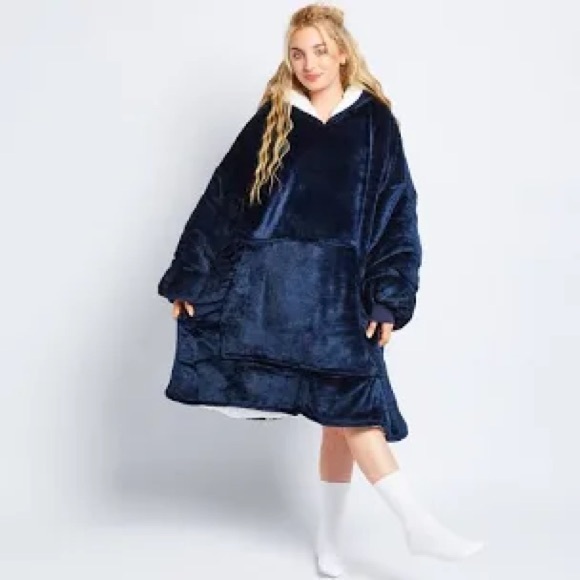 The Comfy | Tops | The Comfy Blue Oversized Wearable Blanket | Poshmark